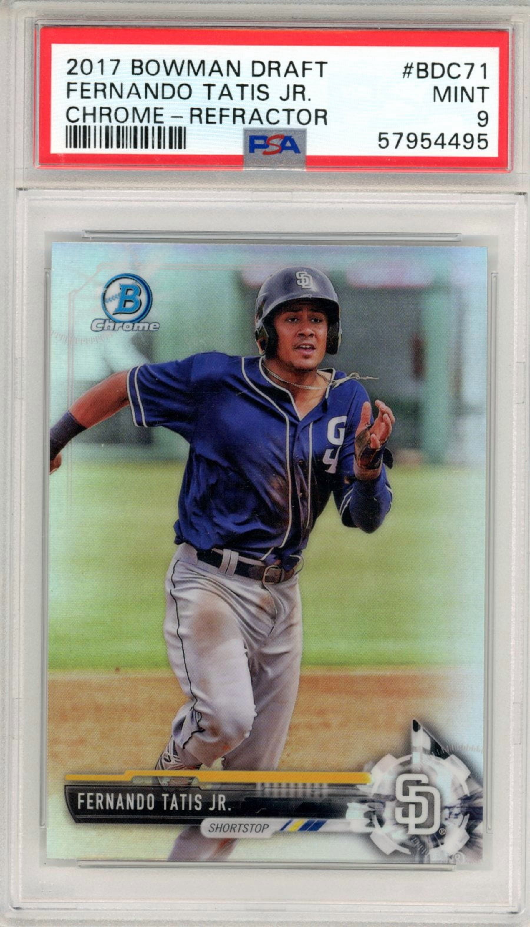 2017 Bowman Draft Fernando Tatis JR. Chrome Refractor #BDC71 PSA 9 ...