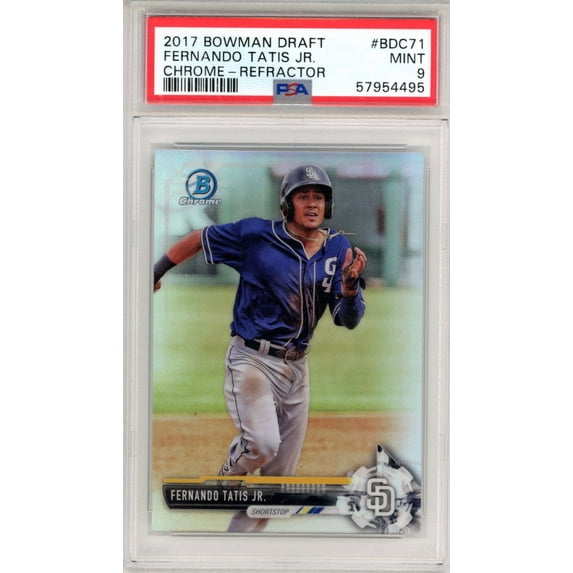 2017 Bowman Draft Fernando Tatis JR. Chrome Refractor #BDC71 PSA 9 ...