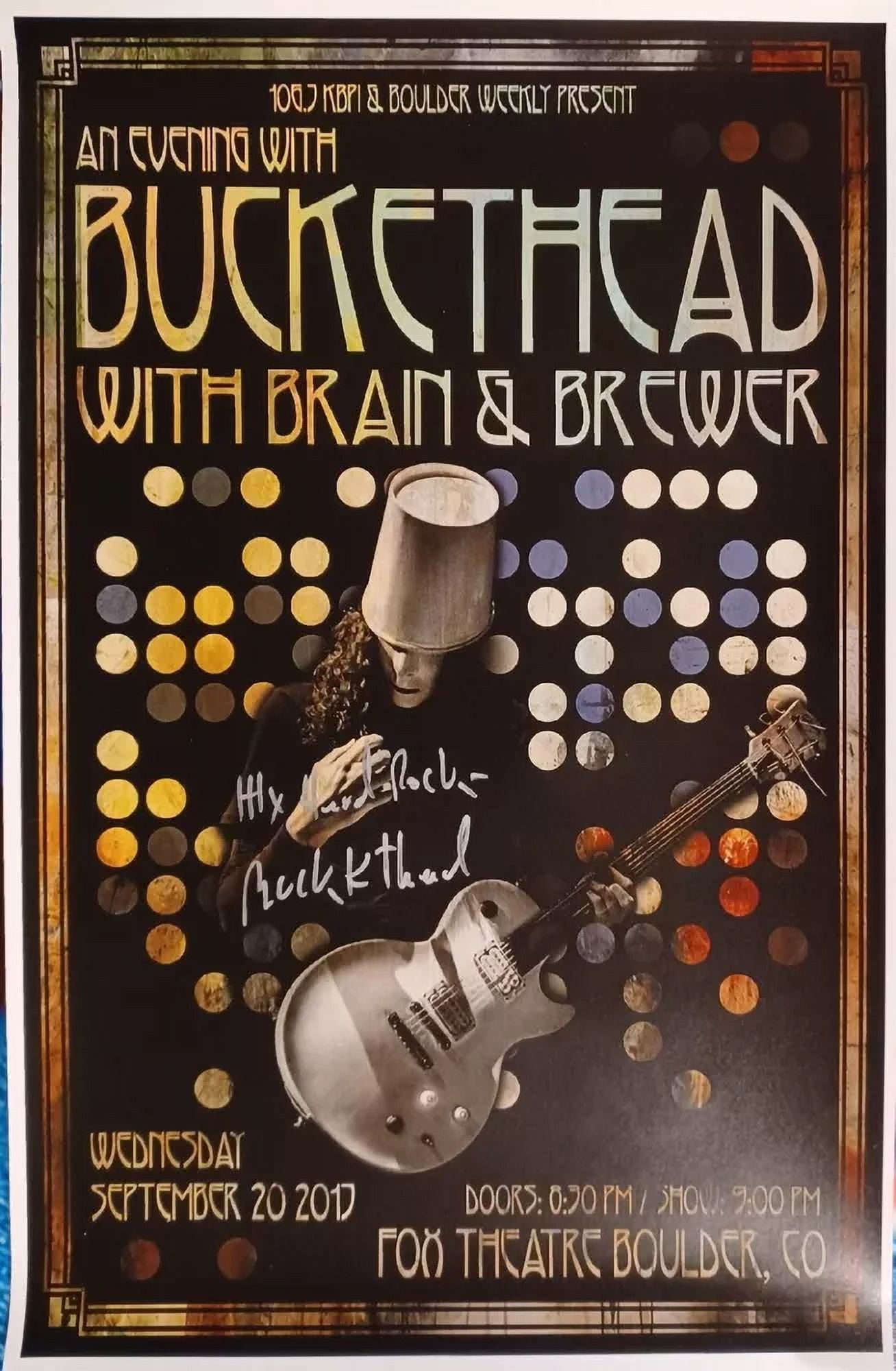 2017 BucketHead Concert Poster Wall Art Print facsimile signed in 16 x 24 Inch Poster - Walmart.com