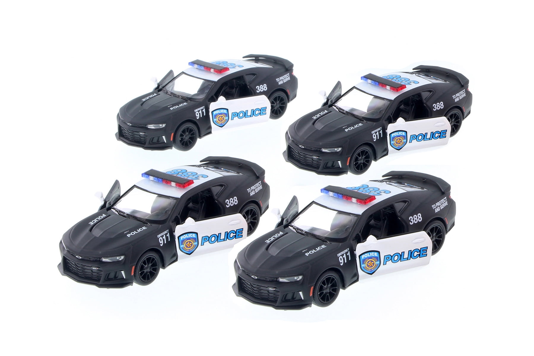 2017 Chevy Camaro ZL1 Police, Black - Kinsmart 5399DPR/P - 1/38 Scale ...