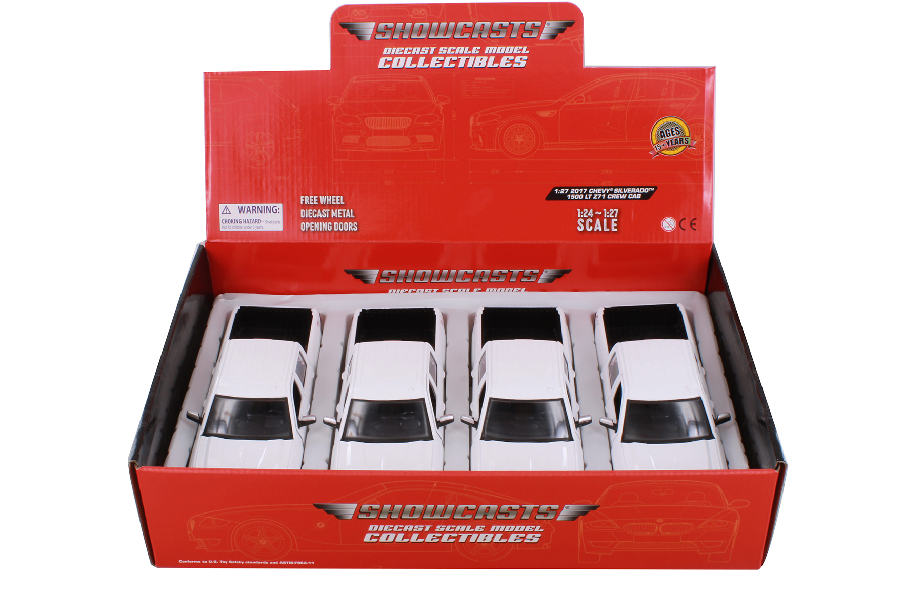 2017 Chevy Silverado 1500 LT Z71 CrewCab Truck, White, Showcasts ...