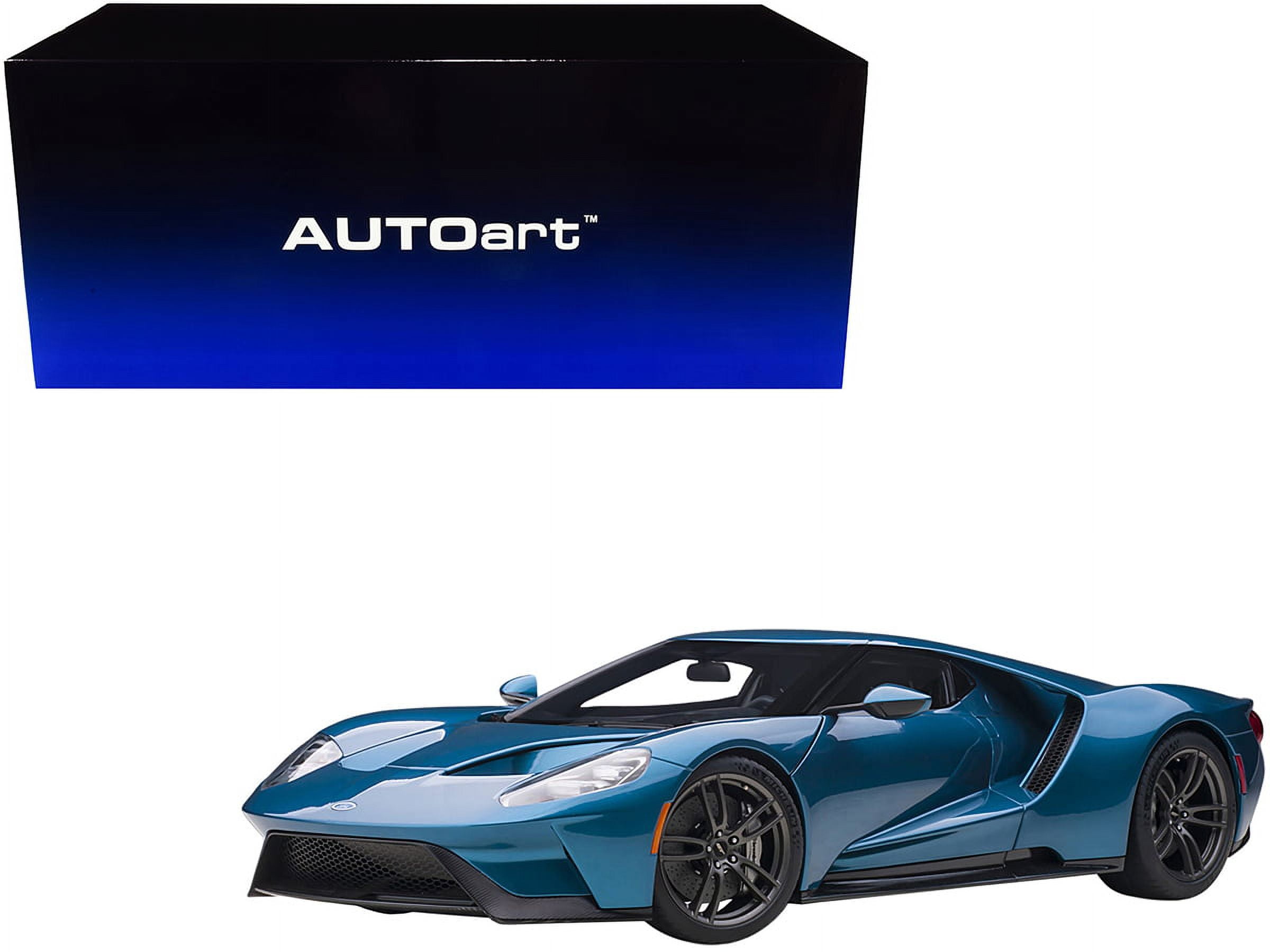 2017 Ford GT Liquid Blue Metallic 1/12 Model Car by Autoart - Walmart.com
