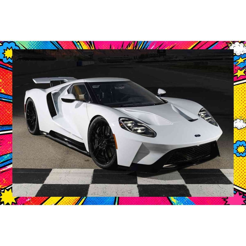2017 Ford GT Style C - Pop Art Edition | 24x36 Inch Glossy Laminated ...