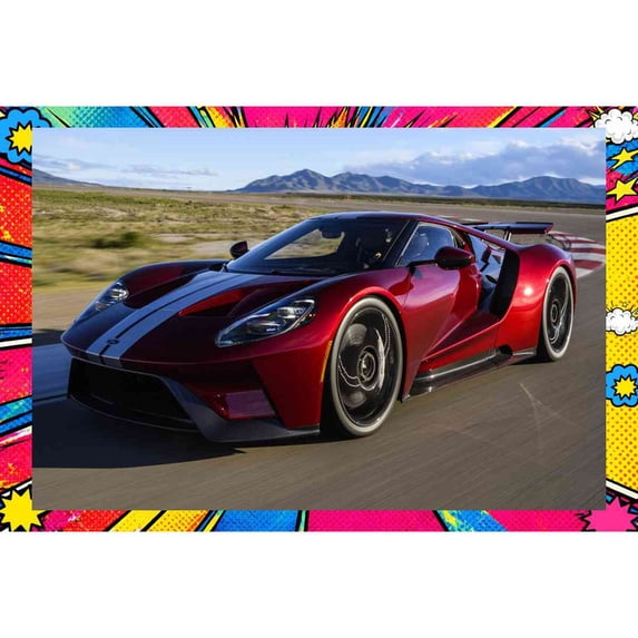 2017 Ford GT Style F - Pop Art Edition | 20x30 Inch Laminated Poster ...