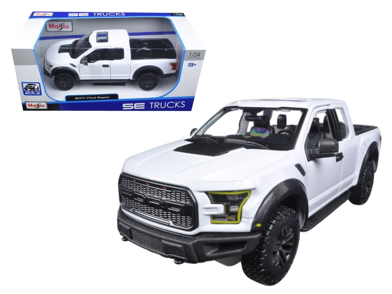 2017 Ford Raptor Pickup Truck White 1/24 Diecast Model Car by Maisto ...