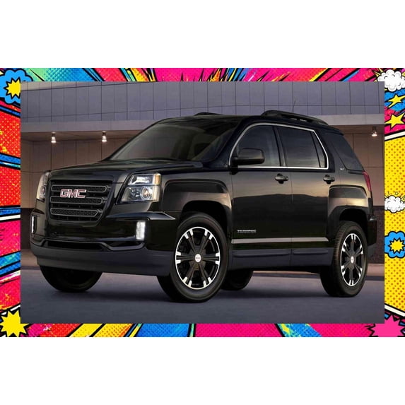2017 GMC Terrain Nightfall - Pop Art Edition | 24x36 Inch Laminated ...
