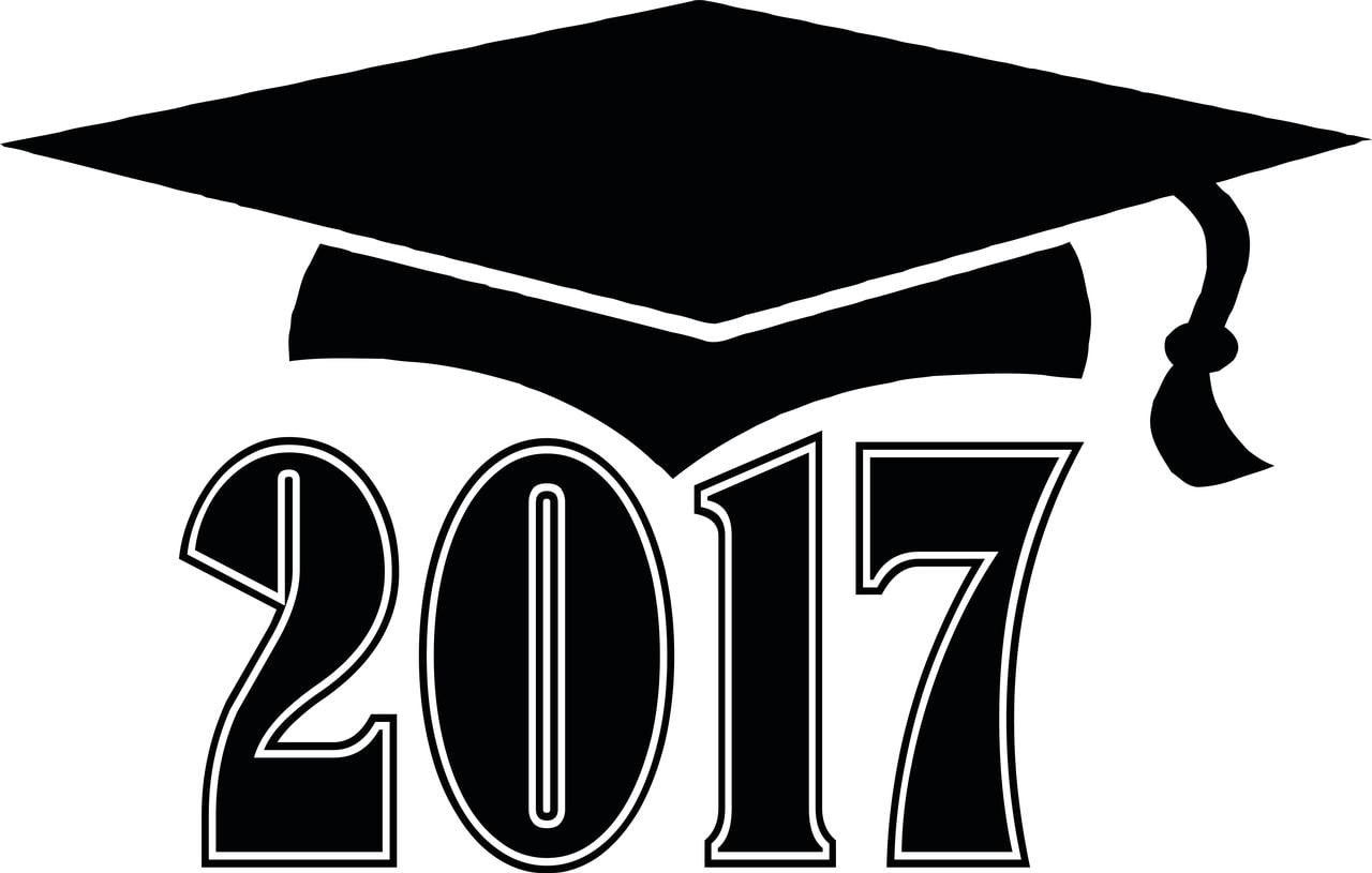 2017 Graduation Vinyl Wall Decal - Grad Party DÃ©coration | 20"x12 ...