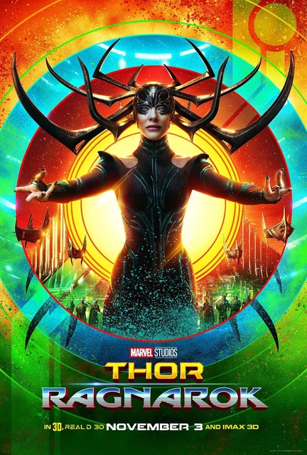 2017 Marvel Thor Ragnarok Movie Poster Avengers Hulk Loki God Of ...