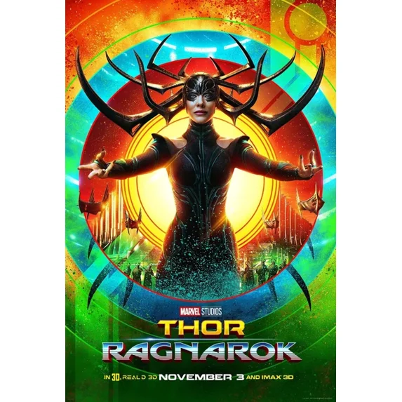 2017 Marvel Thor Ragnarok Movie Poster Avengers Hulk Loki God Of ...