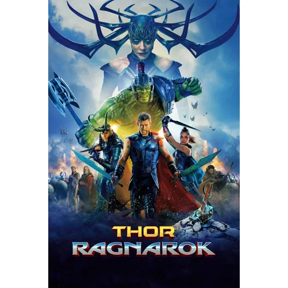 2017 Marvel Thor Ragnarok Movie Poster Avengers Hulk Loki God Of ...