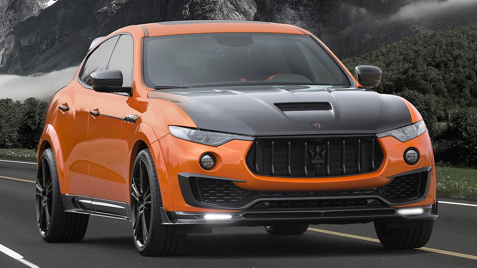 2017 Maserati Levante by Mansory Car - 24x36 Inch Glossy Laminated ...