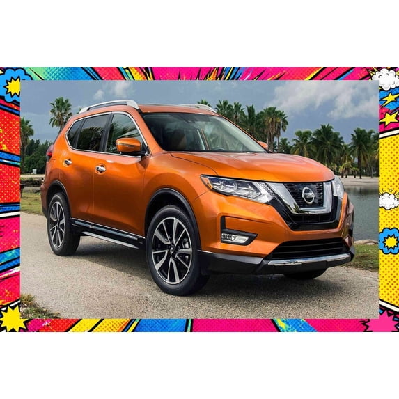 2017 Nissan Rogue SL Style B - Pop Art Edition | 24x36 Inch Glossy ...
