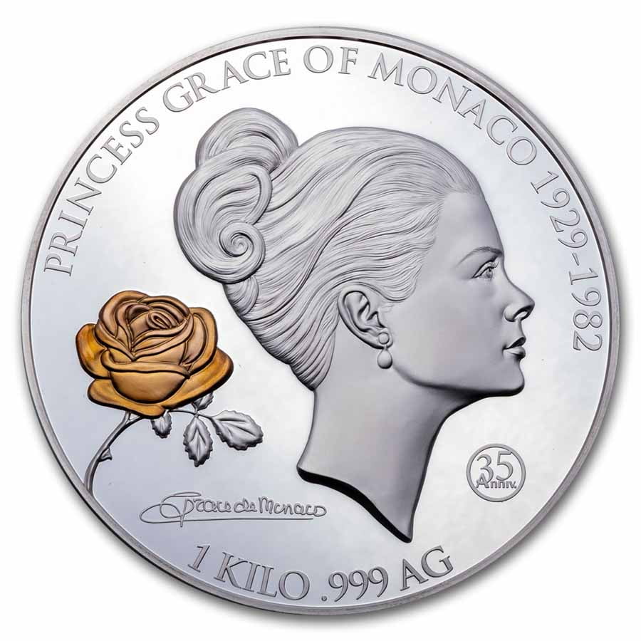 2017 Niue Princess Grace of Monaco 1 kilo Silver Prooflike - Walmart.com