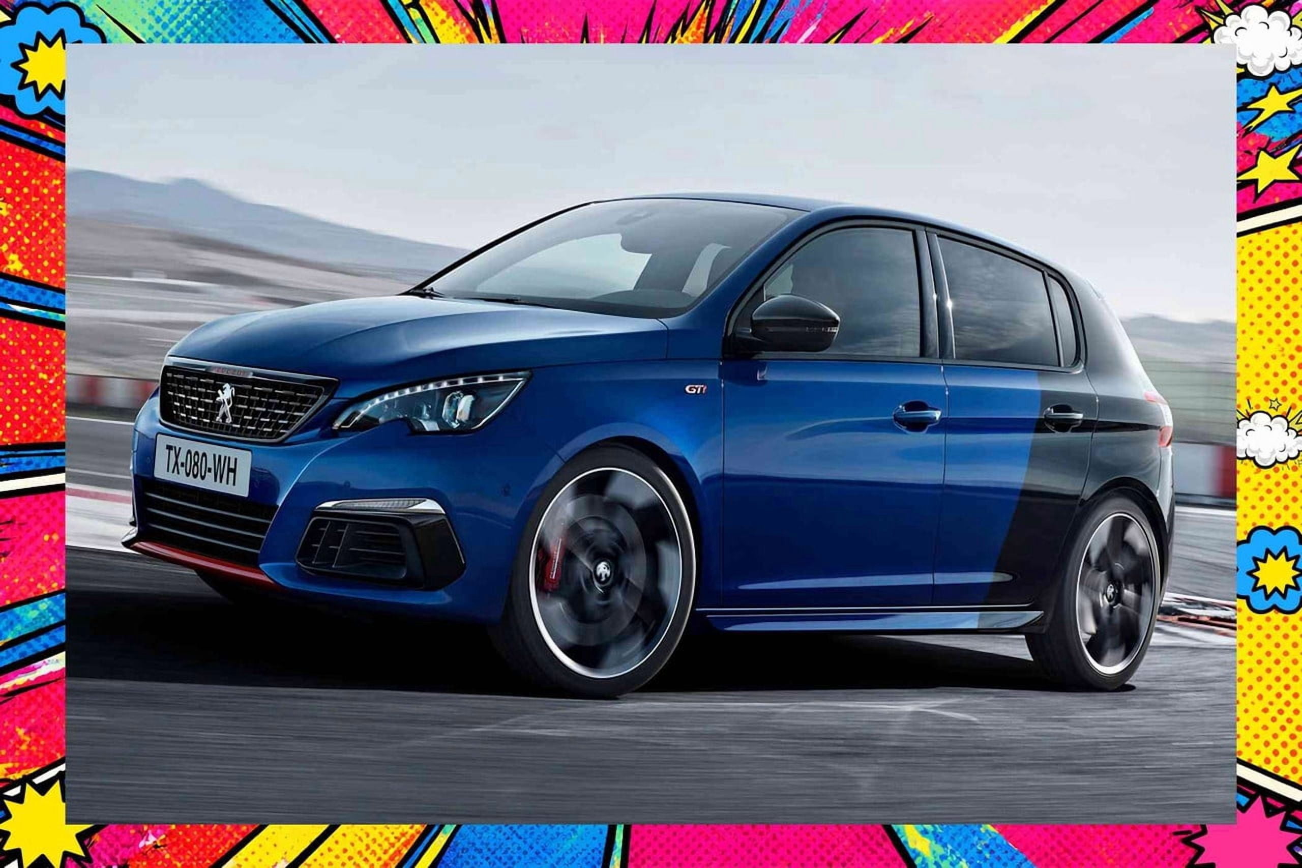 2017 Peugeot 308 GTI - Pop Art Edition | 12x18 Inch Laminated Poster ...