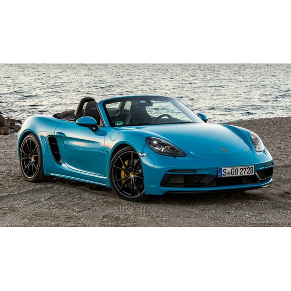 2017 Porsche 718 Boxster GTS Car - 12x18 Inch Laminated Poster ...