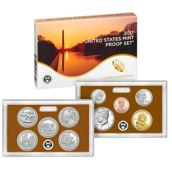 2017 Proof Set - U.S. Mint 10-Coin Clad Set - ATB Quarters - Includes ...