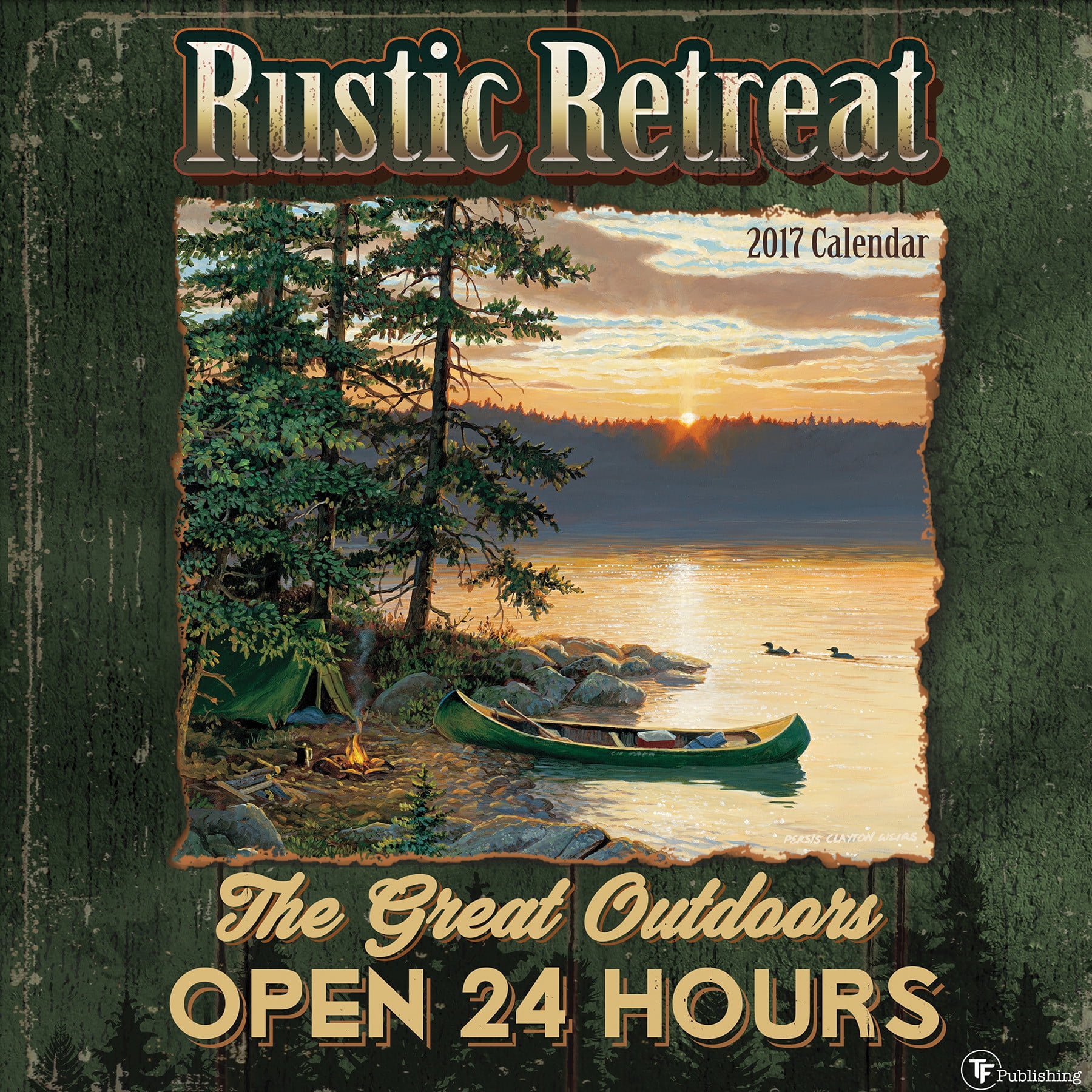 2017 Rustic Retreat Wall Calendar - Walmart.com