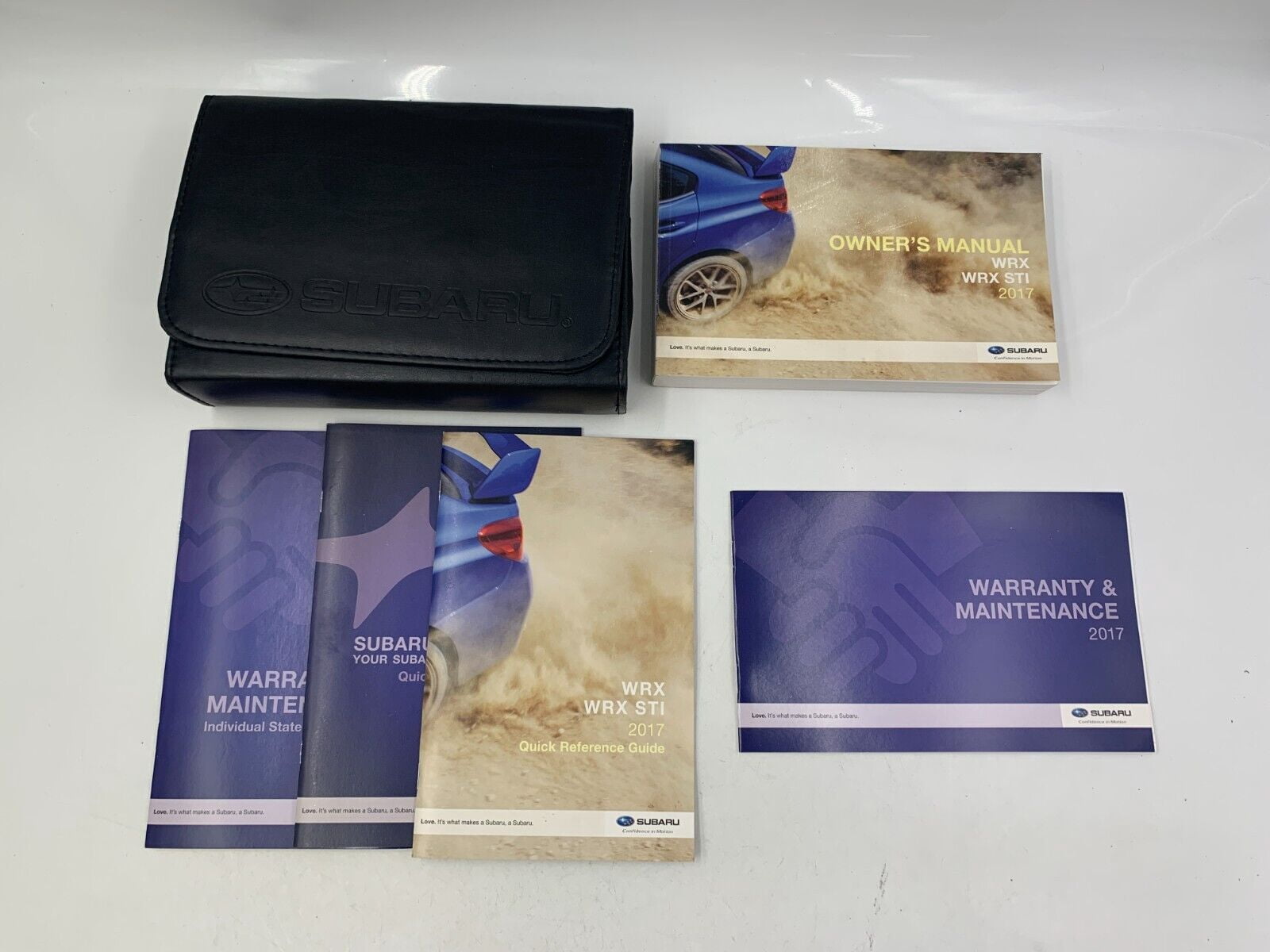 2017 Subaru WRX WRX STI Owners Manual Set with Case OEM E01B20037 ...