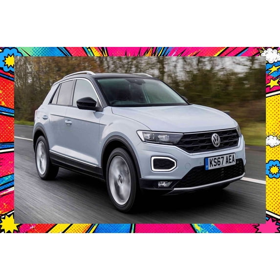 2017 Volkswagen T-Roc UK - Pop Art Edition | 12x18 Inch Laminated ...