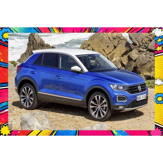 2017 Volkswagen T-Roc UK Style A - Pop Art Edition | 20x30 Inch ...