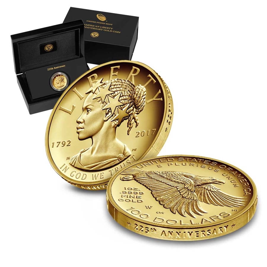 2017 W 1 oz $100 American Liberty High Relief Proof Gold Coin (w/Box ...