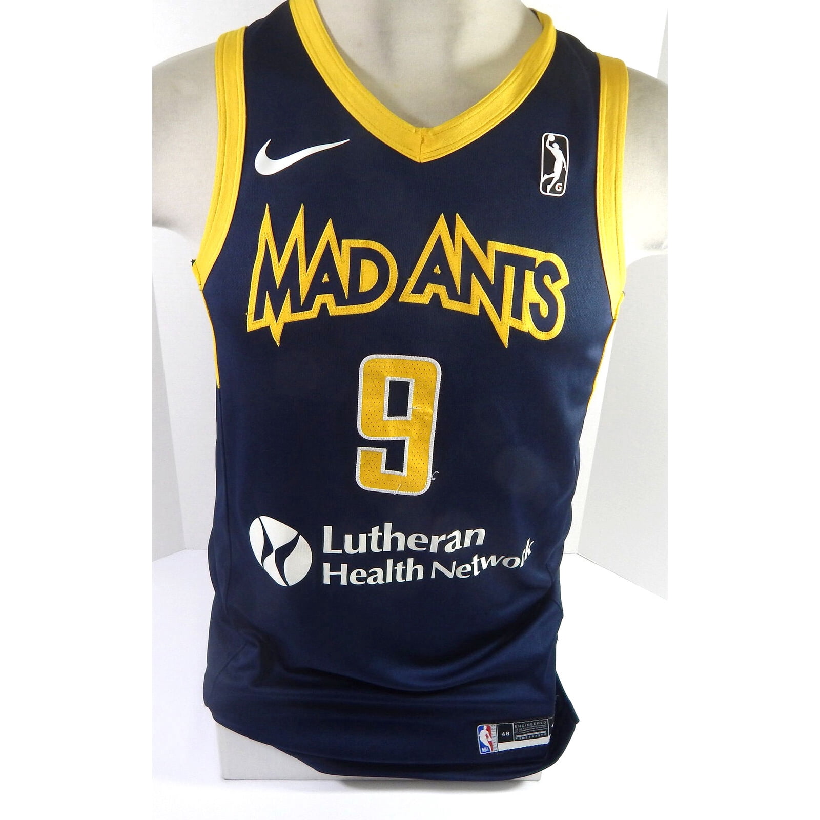 2018-19 Fort Wayne Mad Ants Elijah Stewart #9 Game Used Navy Jersey G ...