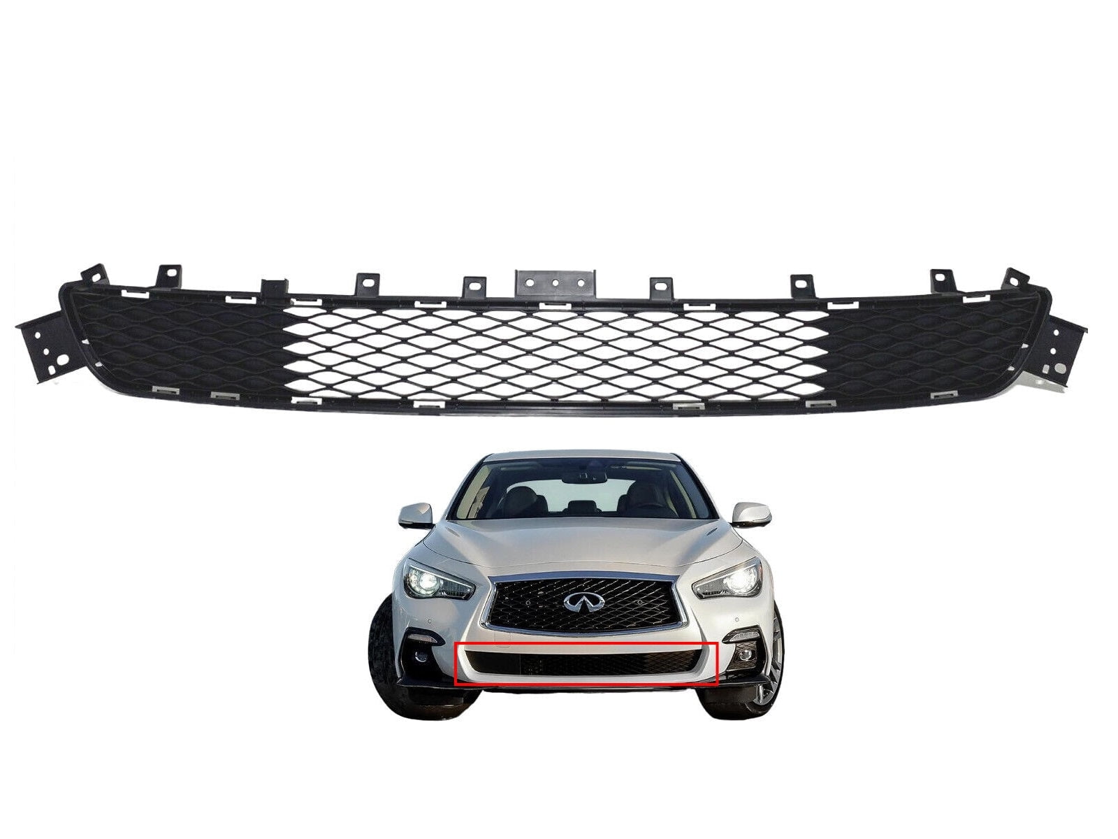 2018 2019 2020 Compatible With Infiniti Q50 Q50s Sport Front Bumper ...