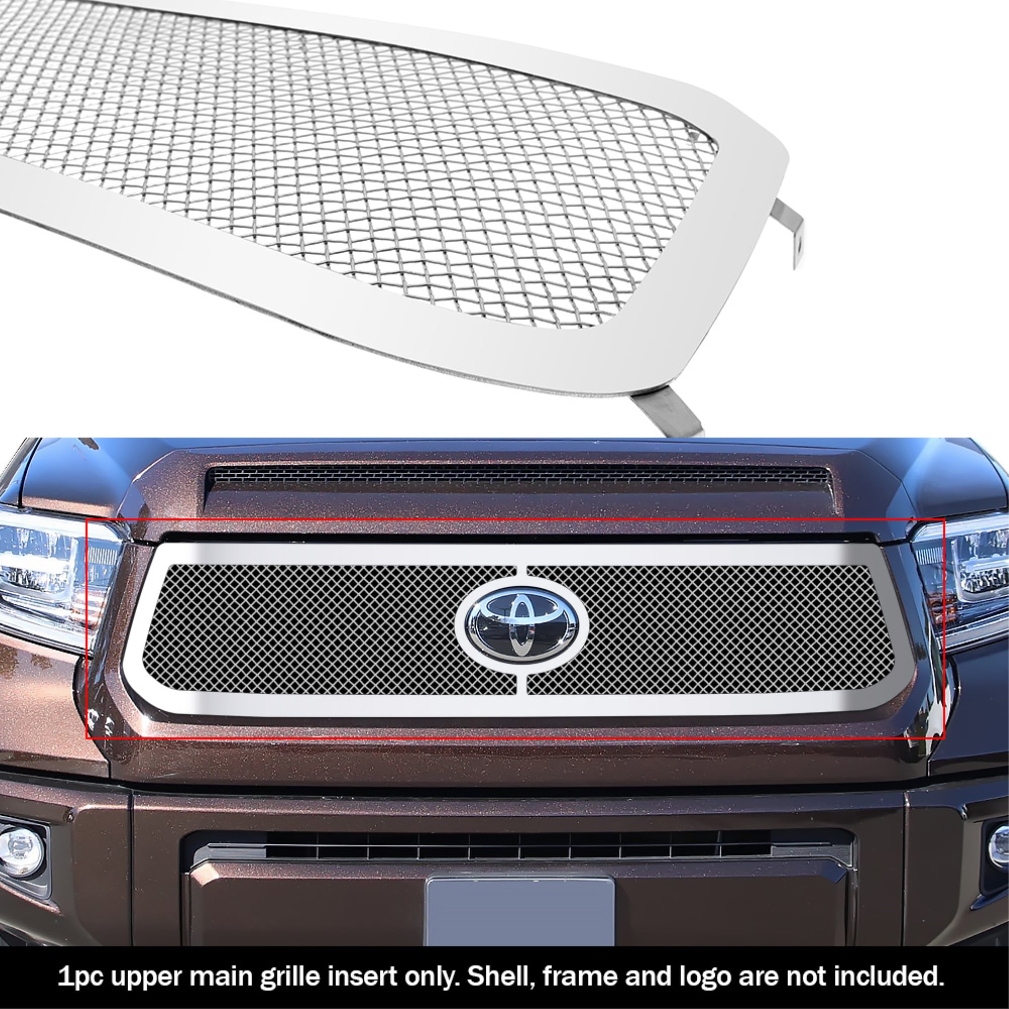 APS 2018-2019 Toyota Tundra with front sensor TSS Mesh Grille 1.8 mm ...