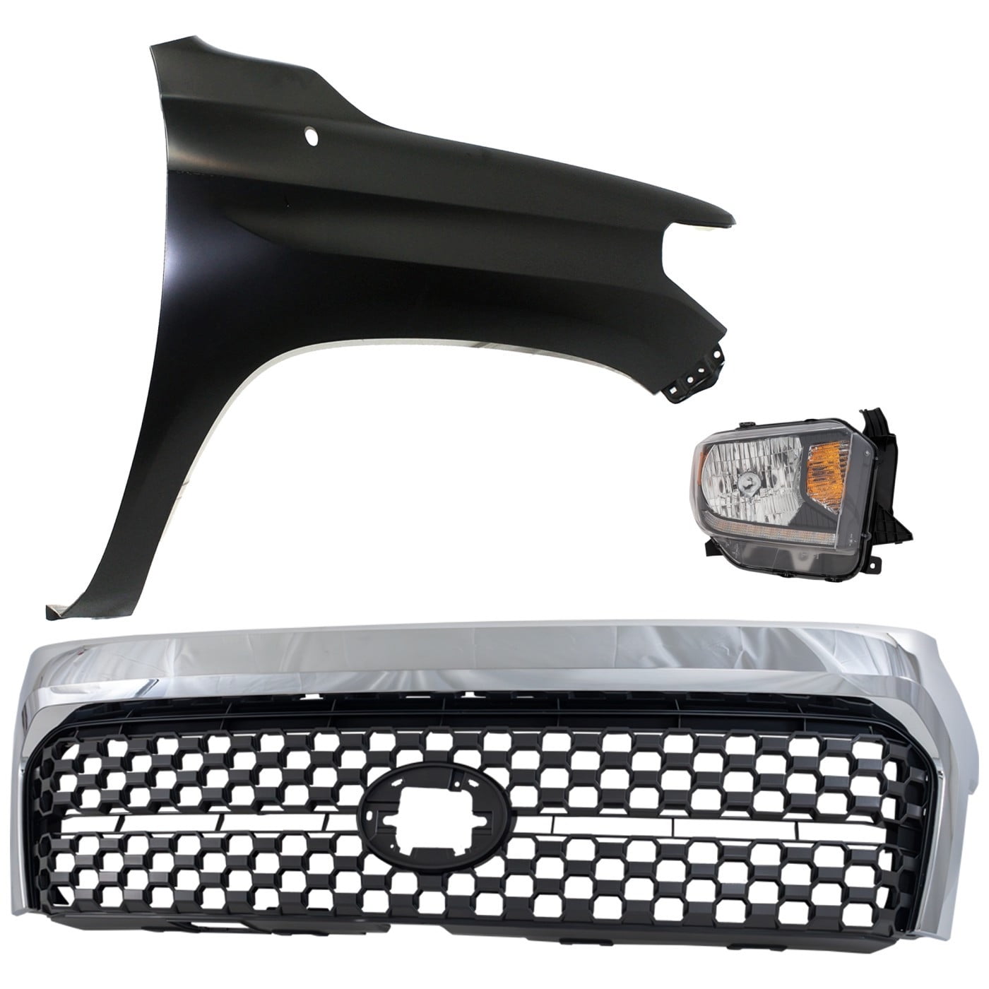 2018-2019 for Toyota for Tundra Pass Side Headlights Kit - Same-Day ...