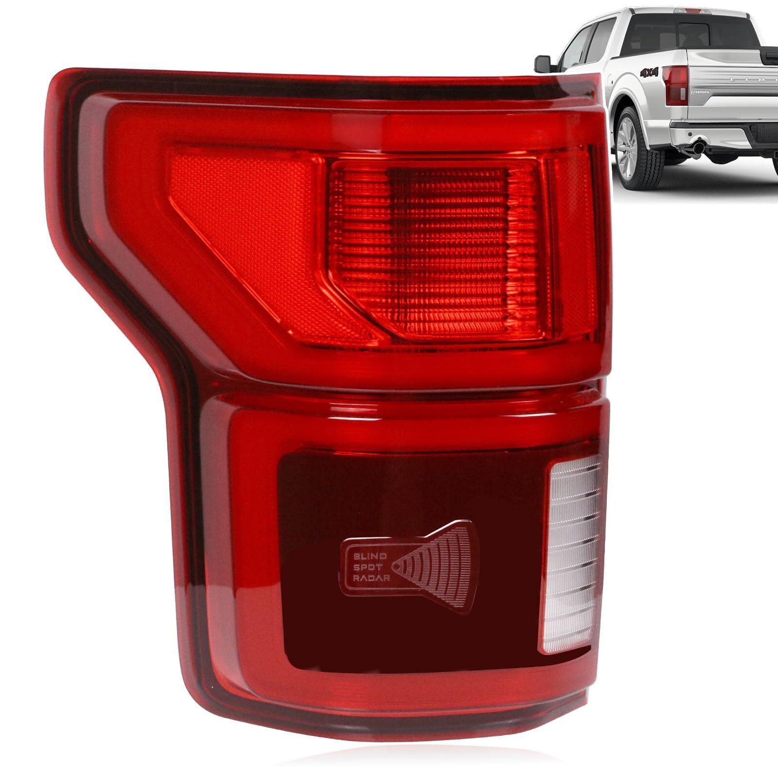 2018-2020 Ford F150 LED Tail Light with Blind Spot Type Left Side Tail ...