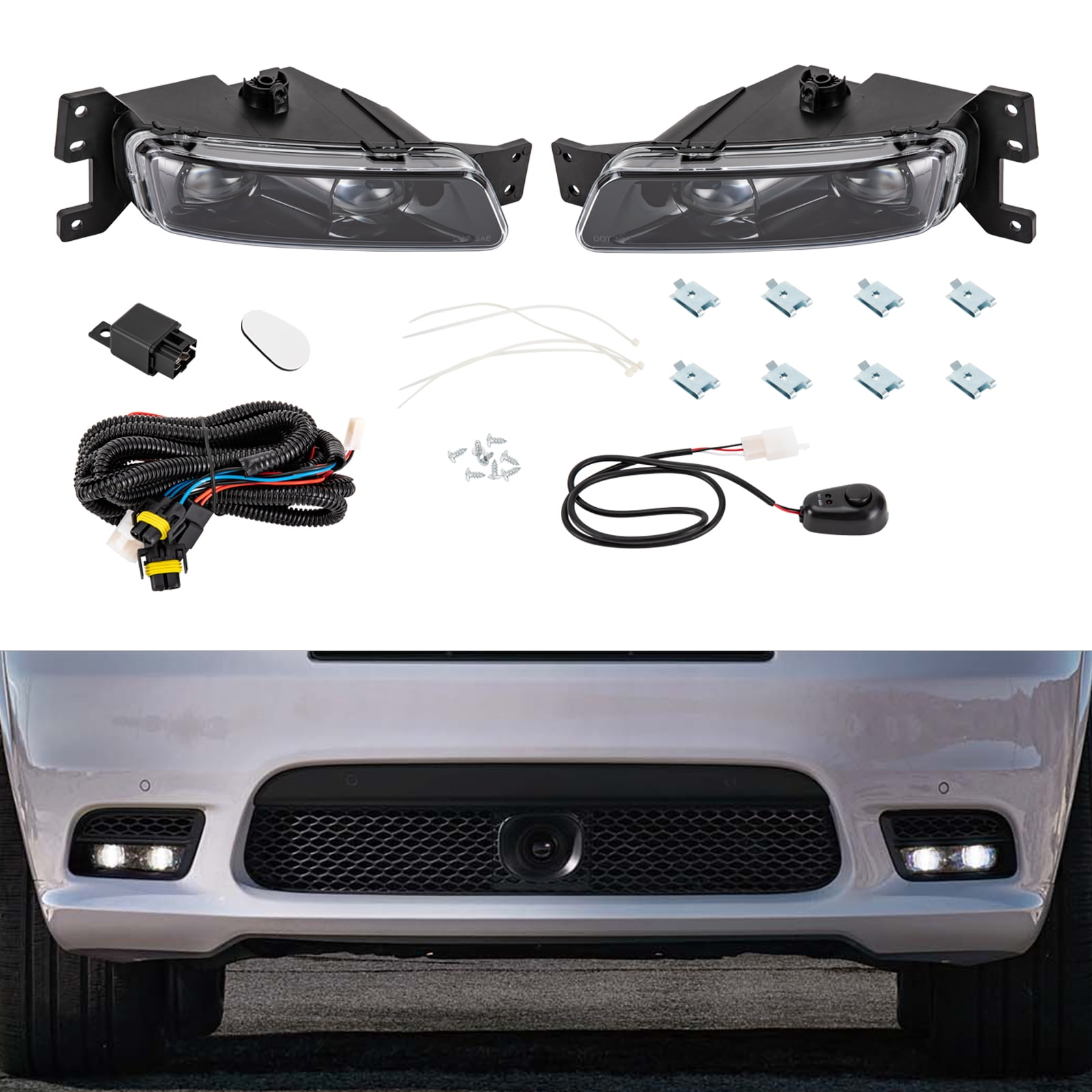 2018-2023 Dodge Durango SRT and 2017-2021 Jeep Grand Cherokee SRT Fog ...