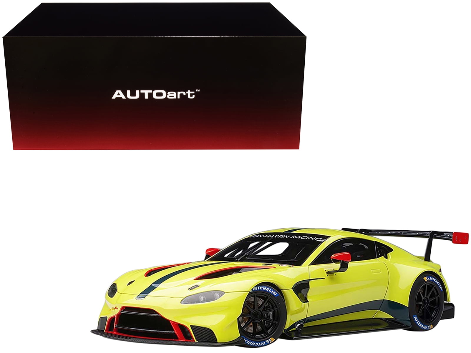 2018 Aston Martin Vantage GTE Le Mans PRO Presentation Car Lemon Green ...