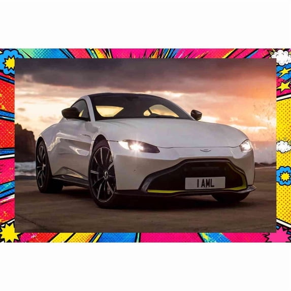 2018 Aston Martin Vantage - Pop Art Edition | 24x36 Inch Glossy ...