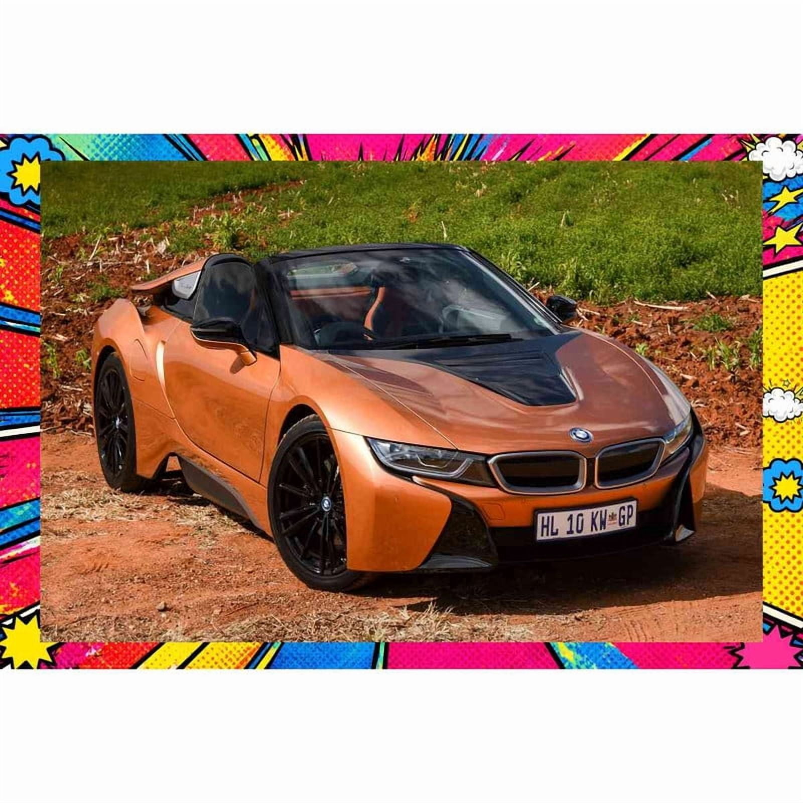2018 BMW I8 Roadster ZA - Pop Art Edition | 24x36 Inch Rolled Canvas ...