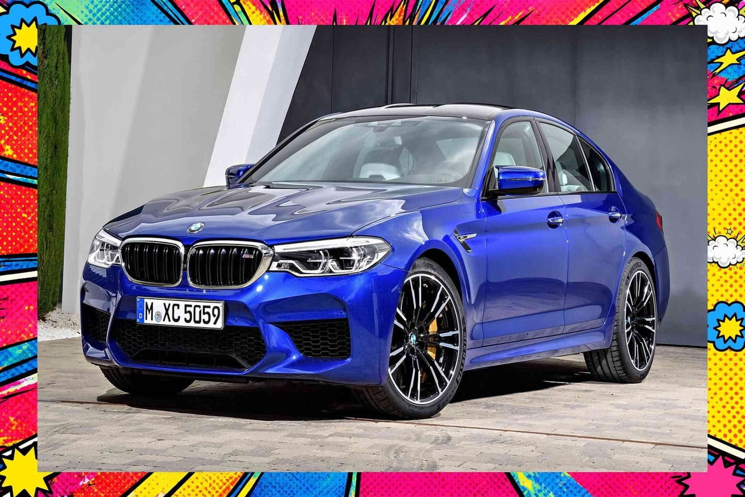 2018 BMW M5 - Pop Art Edition | 24x36 Inch Rolled Canvas Print ...