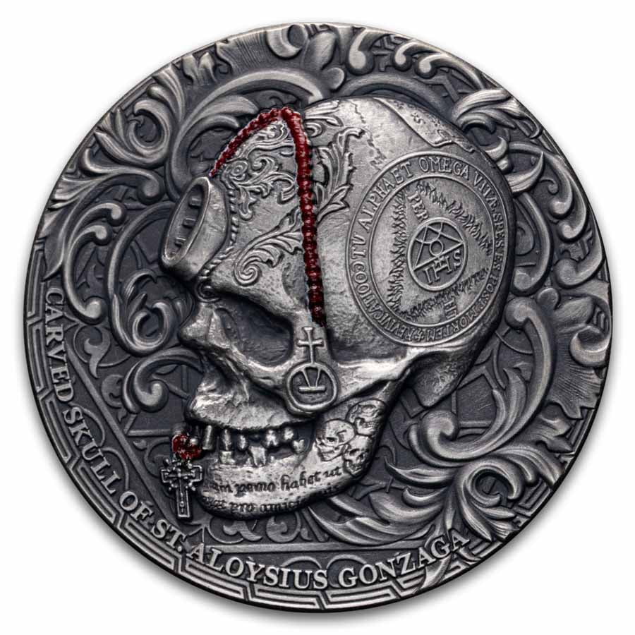 2018 Cameroon 1 oz Silver Aloysius Gonzaga Bones (Coin Only) - Walmart.com