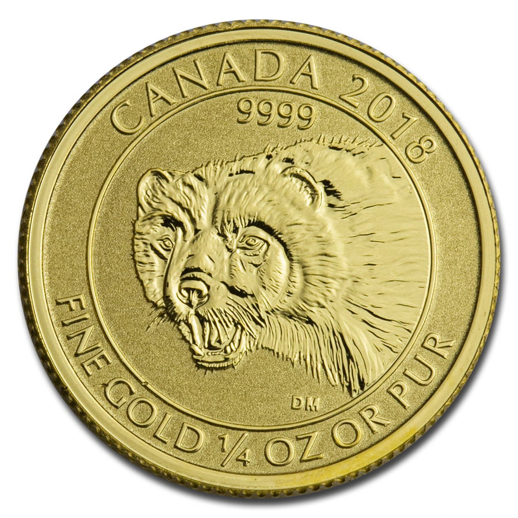 2018 Canada 1/4 oz Gold Wolverine BU - Walmart.com