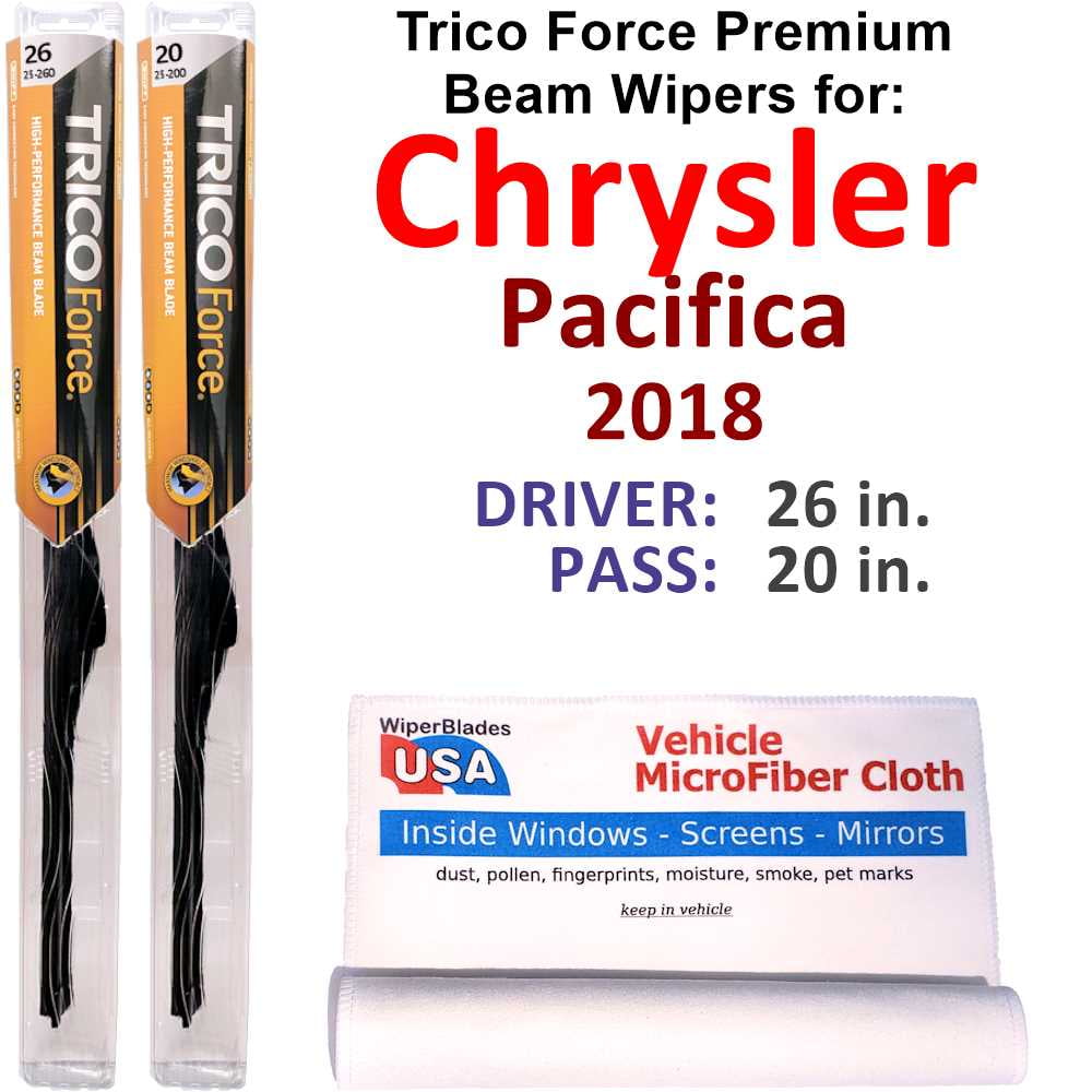 2018 Chrysler Pacifica Performance Beam Wipers (Set of 2) - Walmart.com
