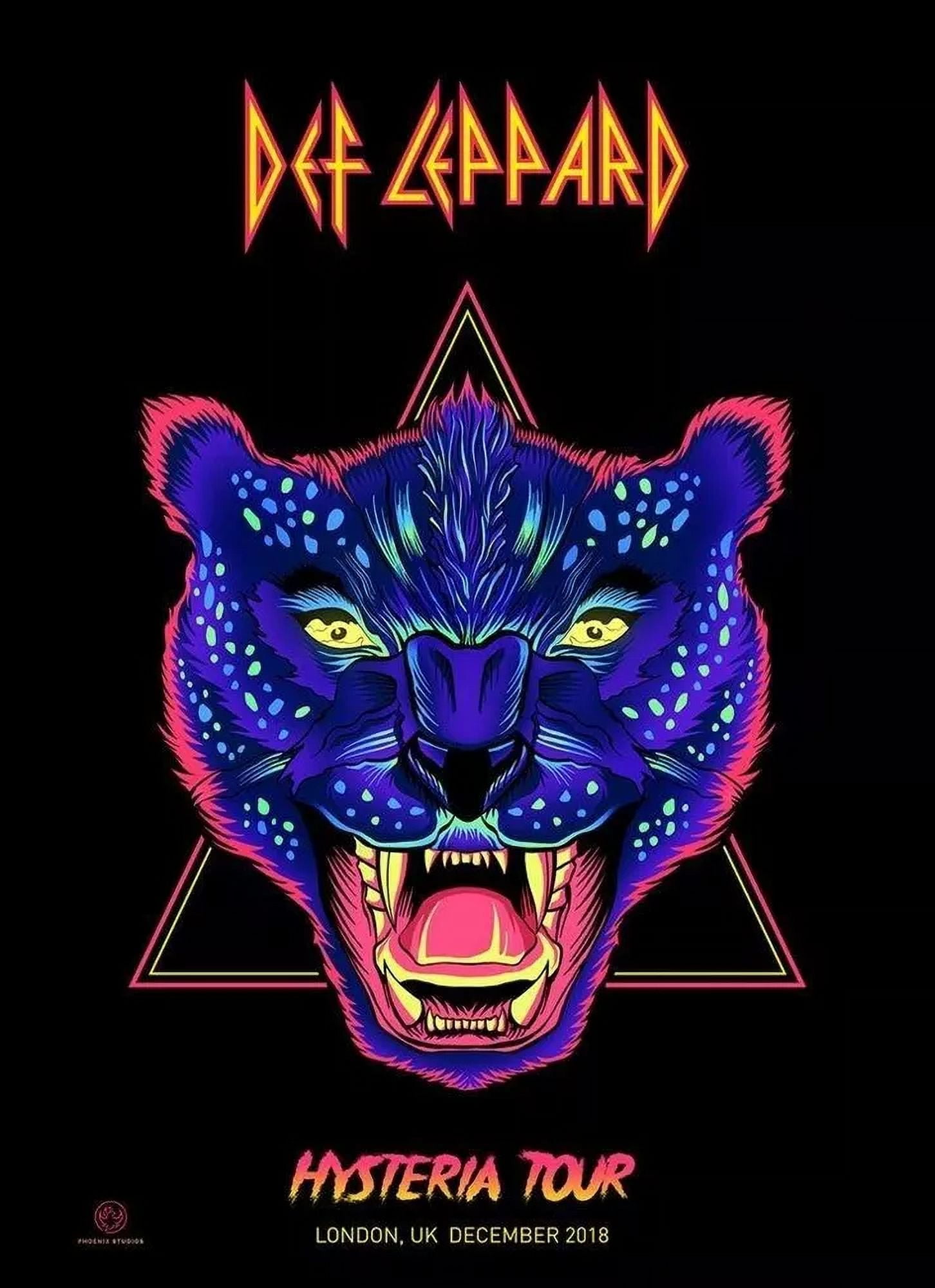 2018 DEF LEPPARD CONCERT POSTER WALL ART PRINT ES LONDON UK TOUR 16 x ...