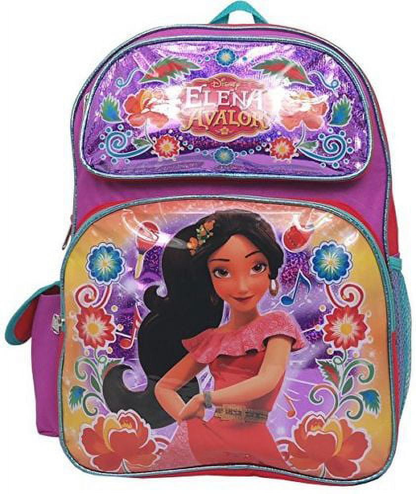 2018 Disney Princess Elena of Avalor 16" Shine Purple Color Backpack ...