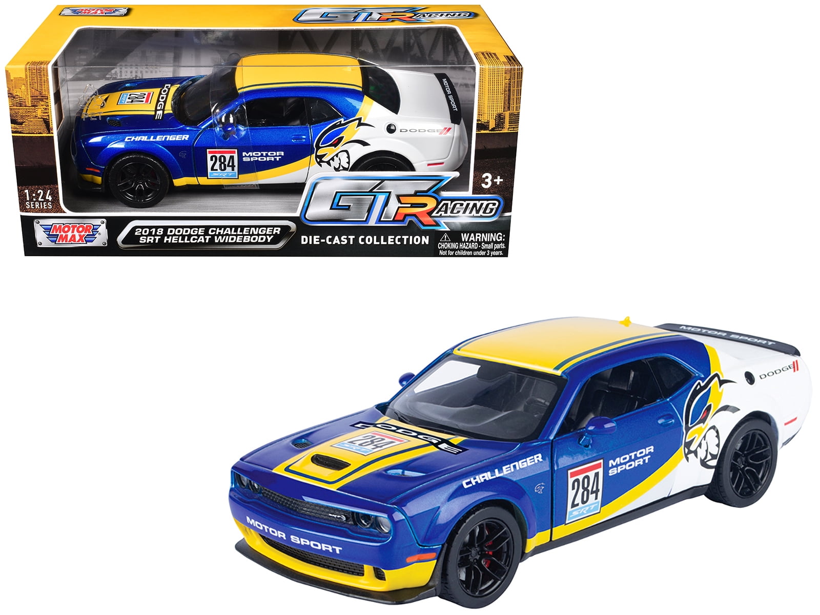 2018 Dodge Challenger SRT Hellcat Widebody #284 Blue Met & White w ...