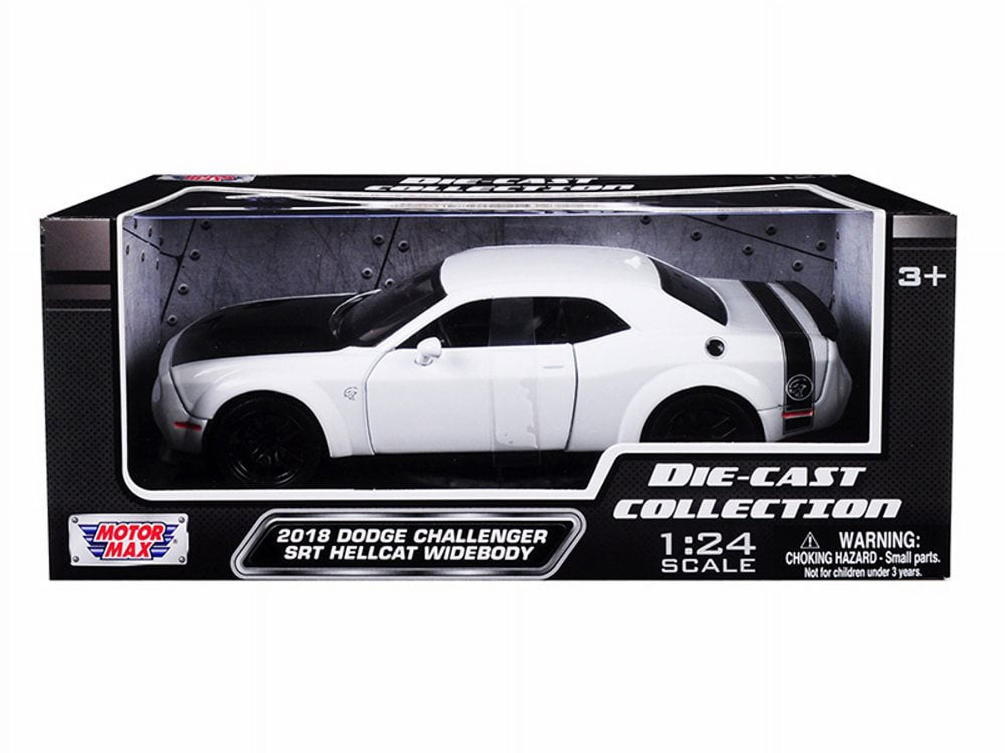2018 Dodge Challenger SRT Hellcat Widebody, White with Black - Motormax ...