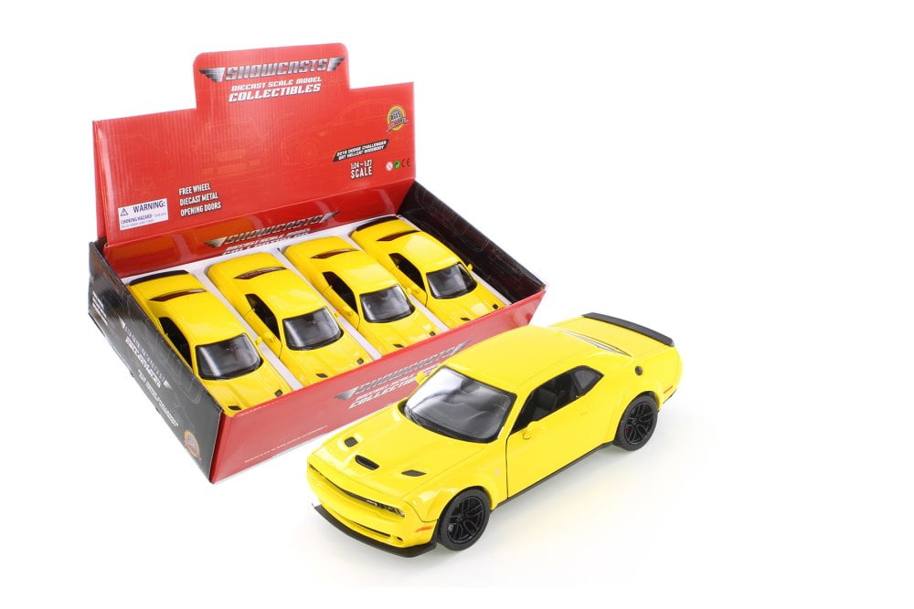 2018 Dodge Challenger SRT Hellcat Widebody, Yellow - Showcasts 71350D ...