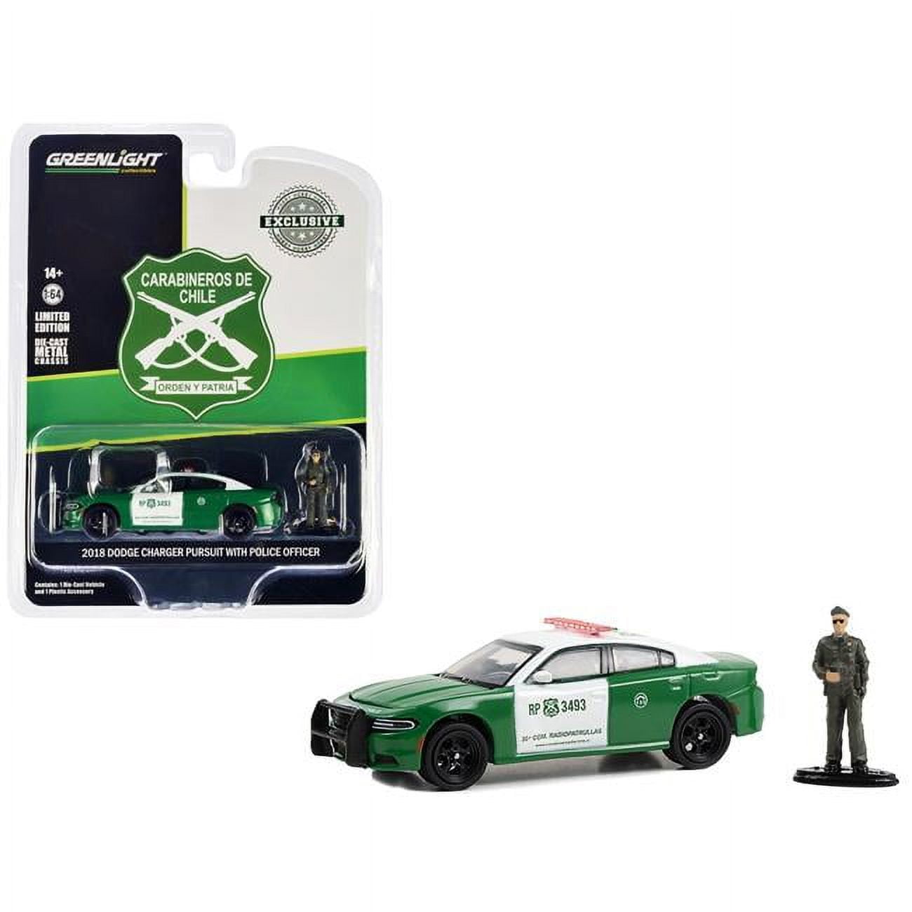 2018 Dodge Charger Pursuit Green and White "Carabineros de Chile" w ...