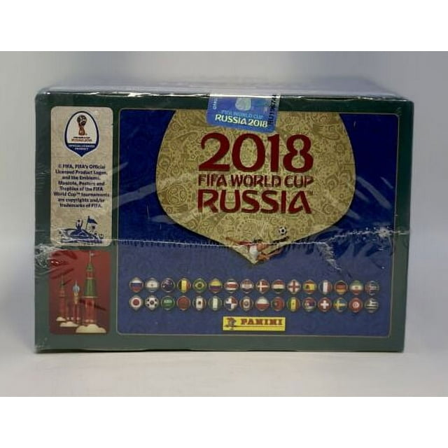Panini 2018 FIFA World Cup Russia Pink Back Sticker Box - 104 Packs ...
