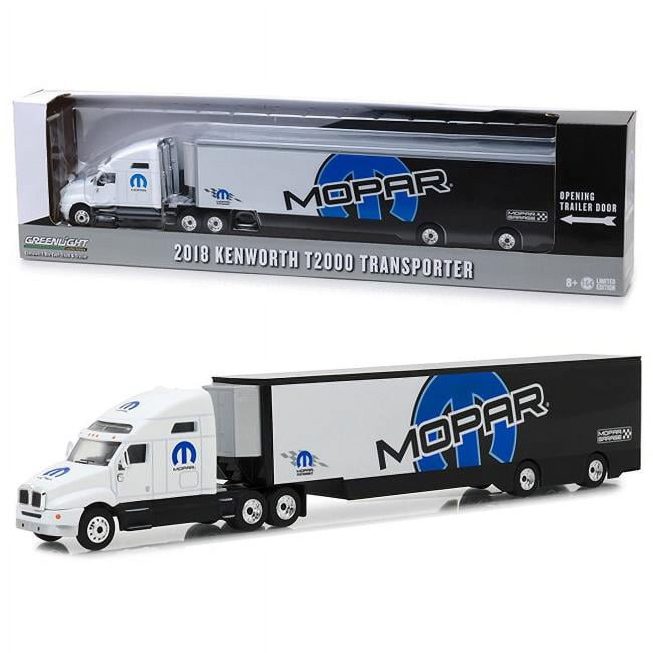 2018 Kenworth T2000 \MOPAR\" Transporter Hobby Exclusive 1/64 Diecast Model by Greenlight ...