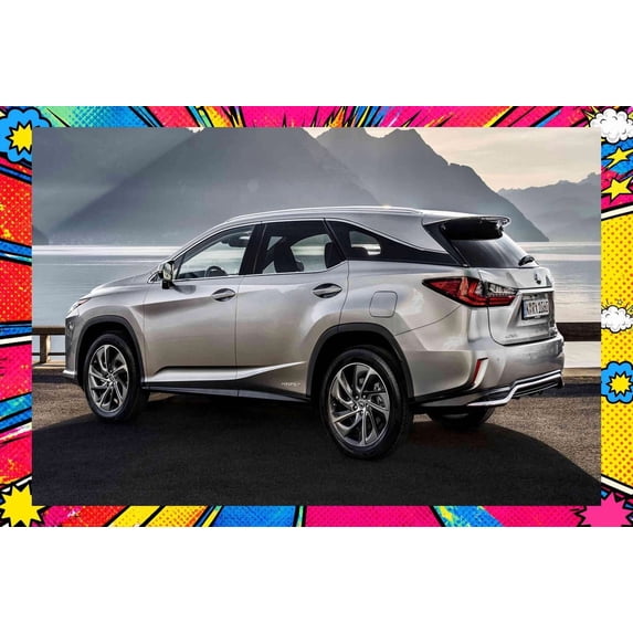 2018 Lexus RX Hybrid LWB Style B - Pop Art Edition | 20x30 Inch Glossy ...