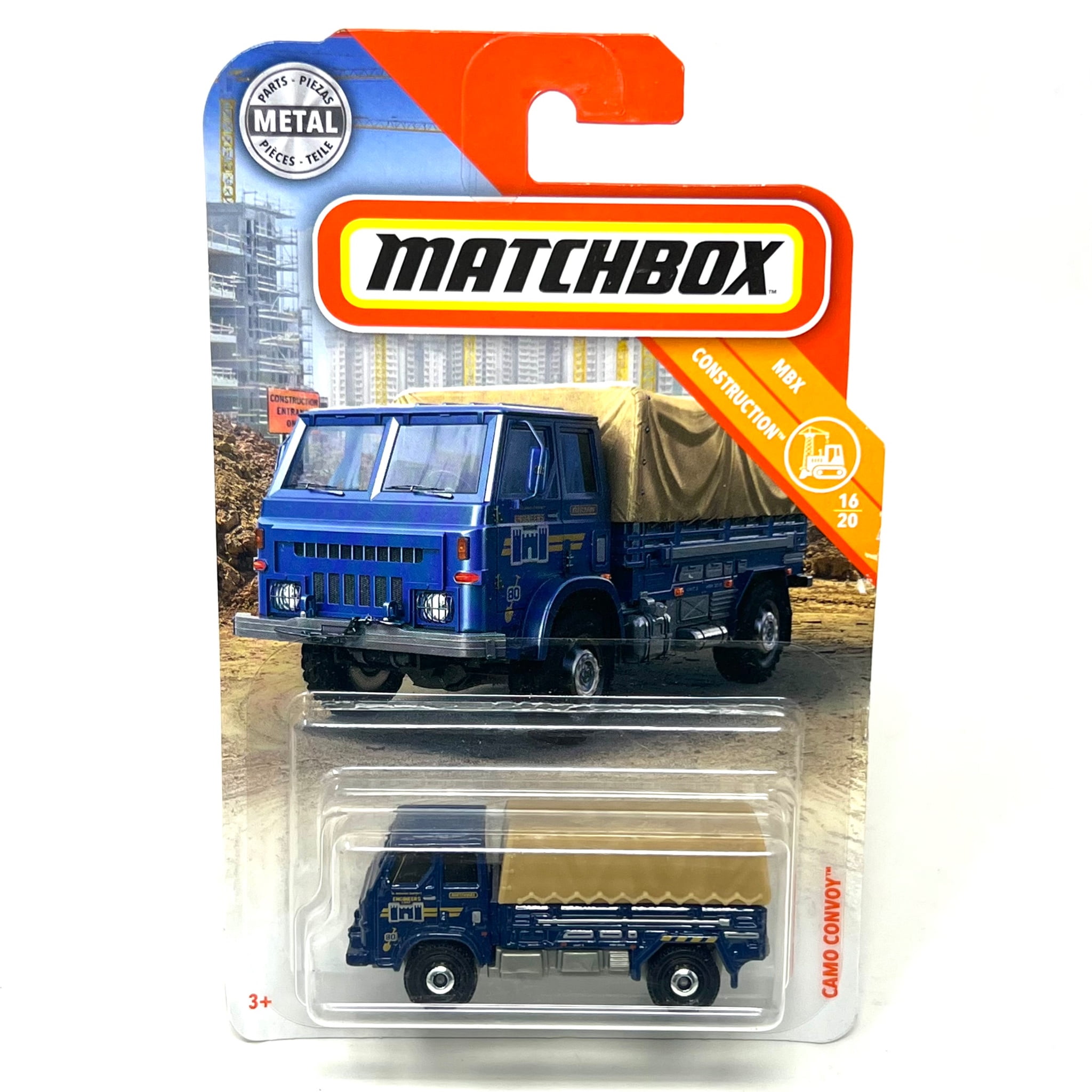 2018 Matchbox Metal Parts MBX Construction Camo Convoy 1:64 Scale ...