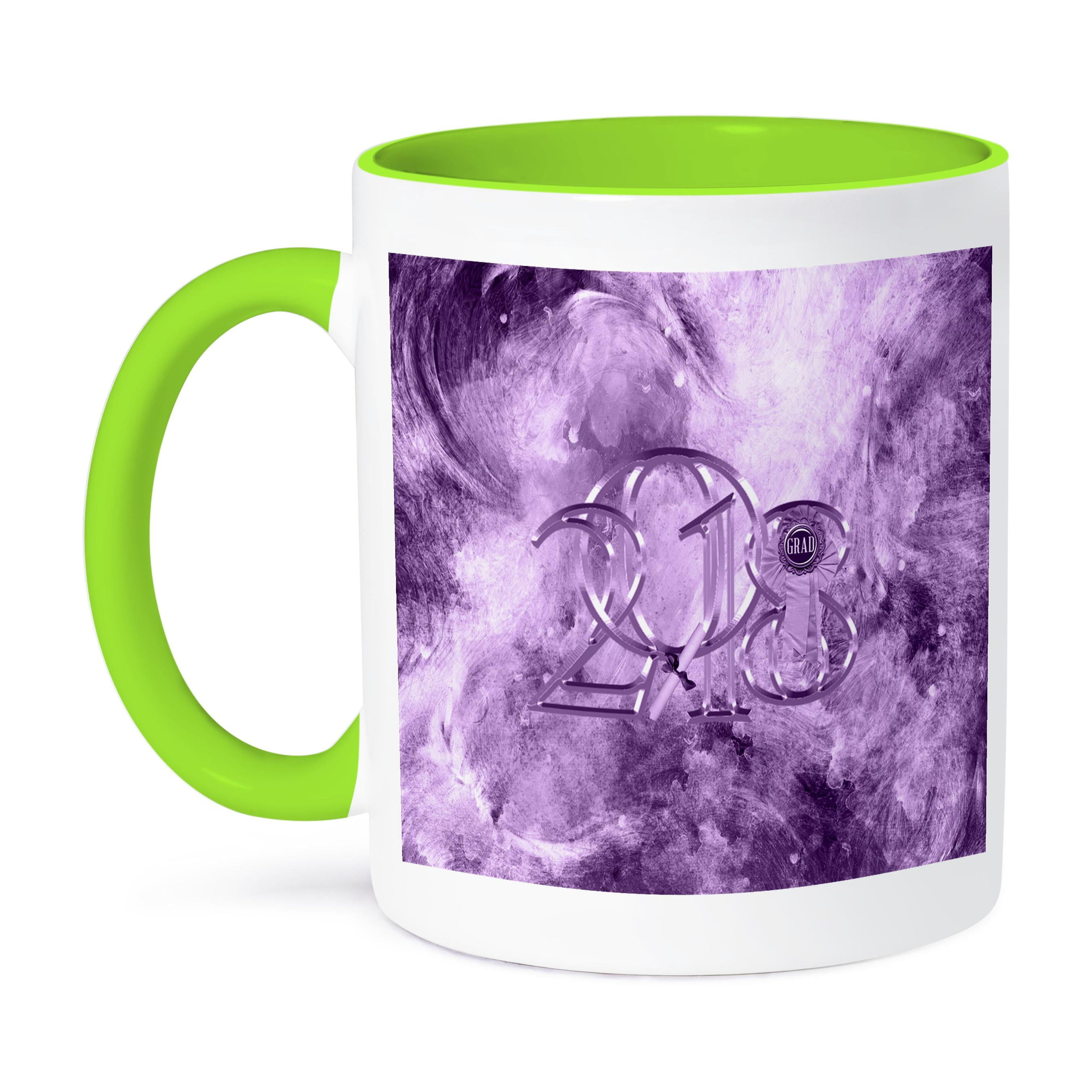 3dRose, 2018 Metal Look Grad Ribbon, Diploma Leaning on the Number One ...