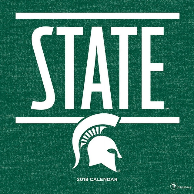2018 Michigan State University Wall Calendar - Walmart.com
